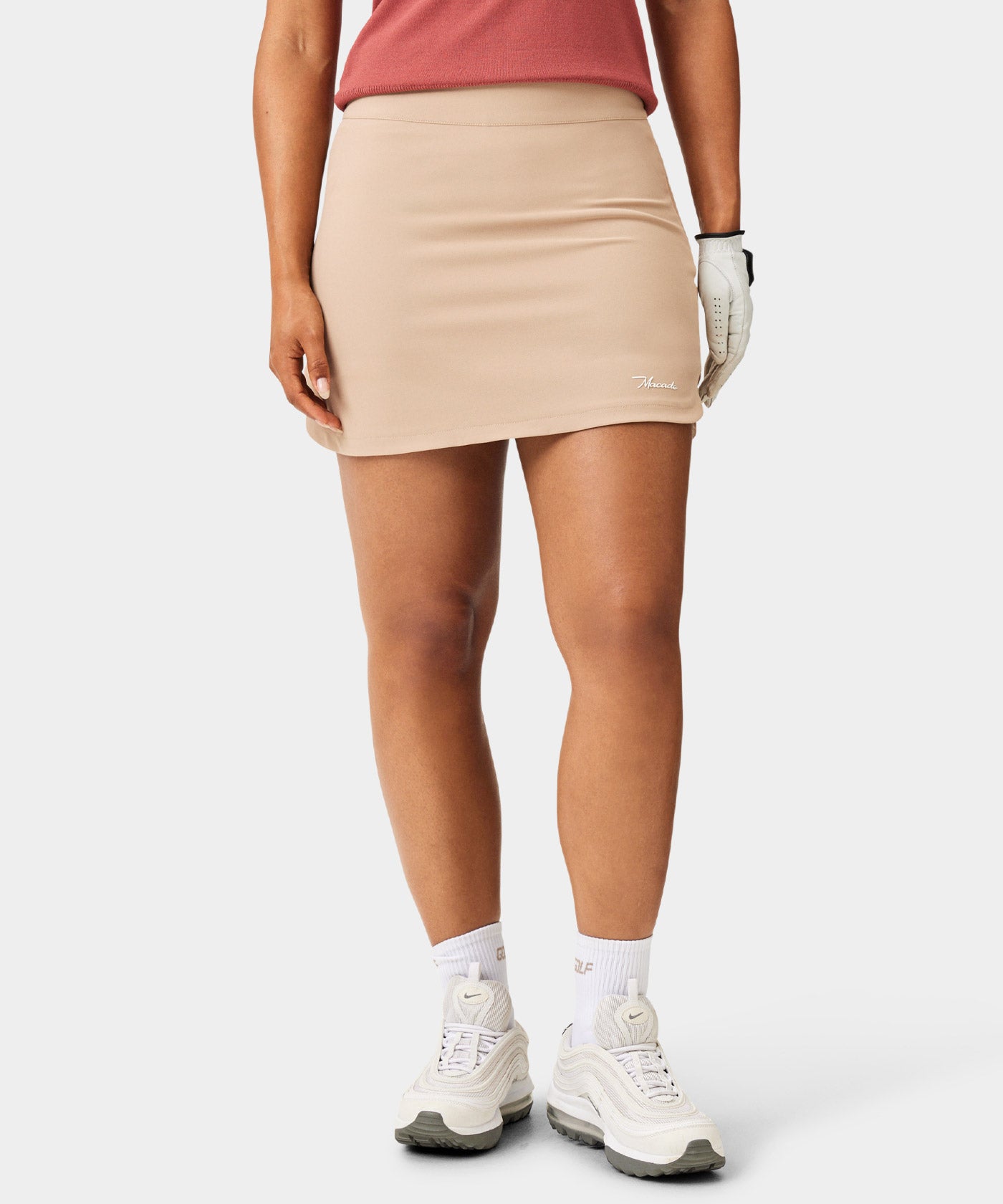 Kaya Taupe Flex Skort - Macade Golf