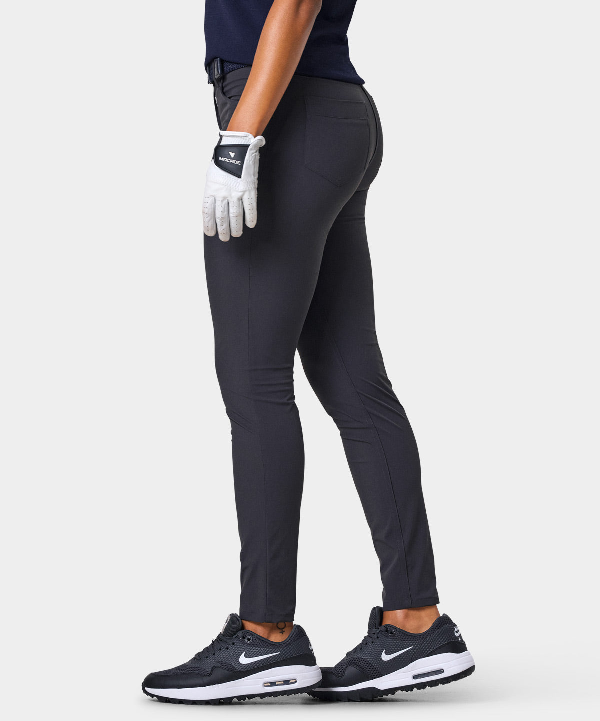 Women's Cara Dark Grey Lightweight Trouser - Macade Golf