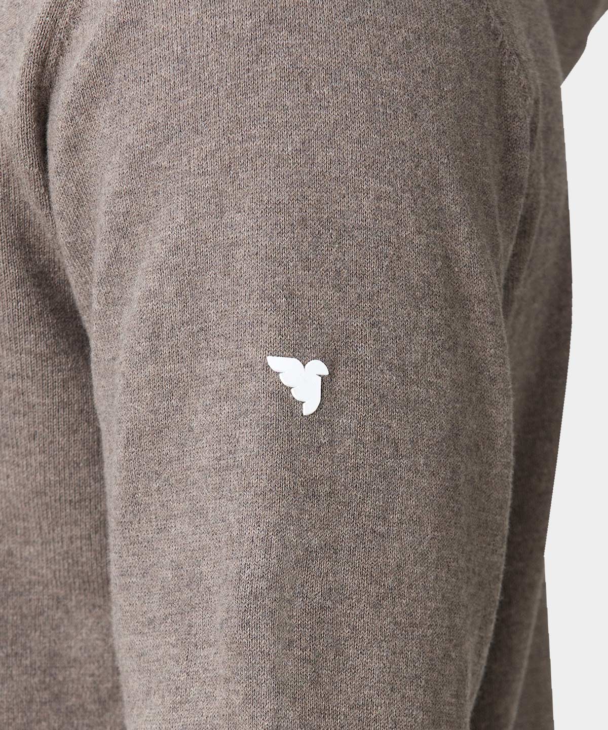 Men's Brown Tech Knit Hoodie - Macade Golf