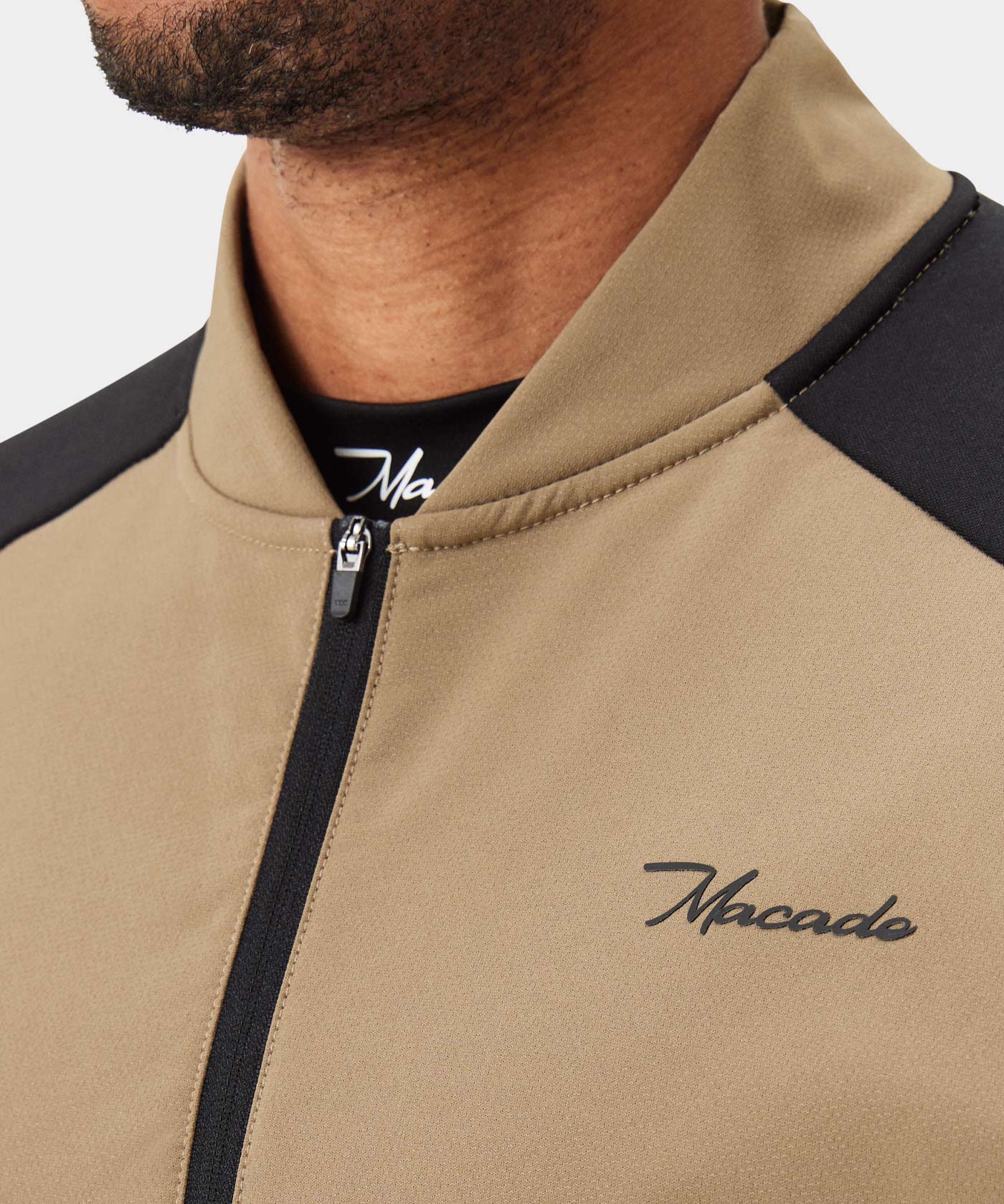 Tan Hybrid Shield TX Quarter Zip – Macade Golf