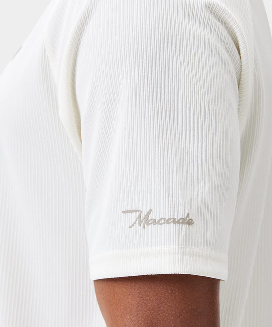 Men's Tyler White Mock Neck Tee - Macade Golf