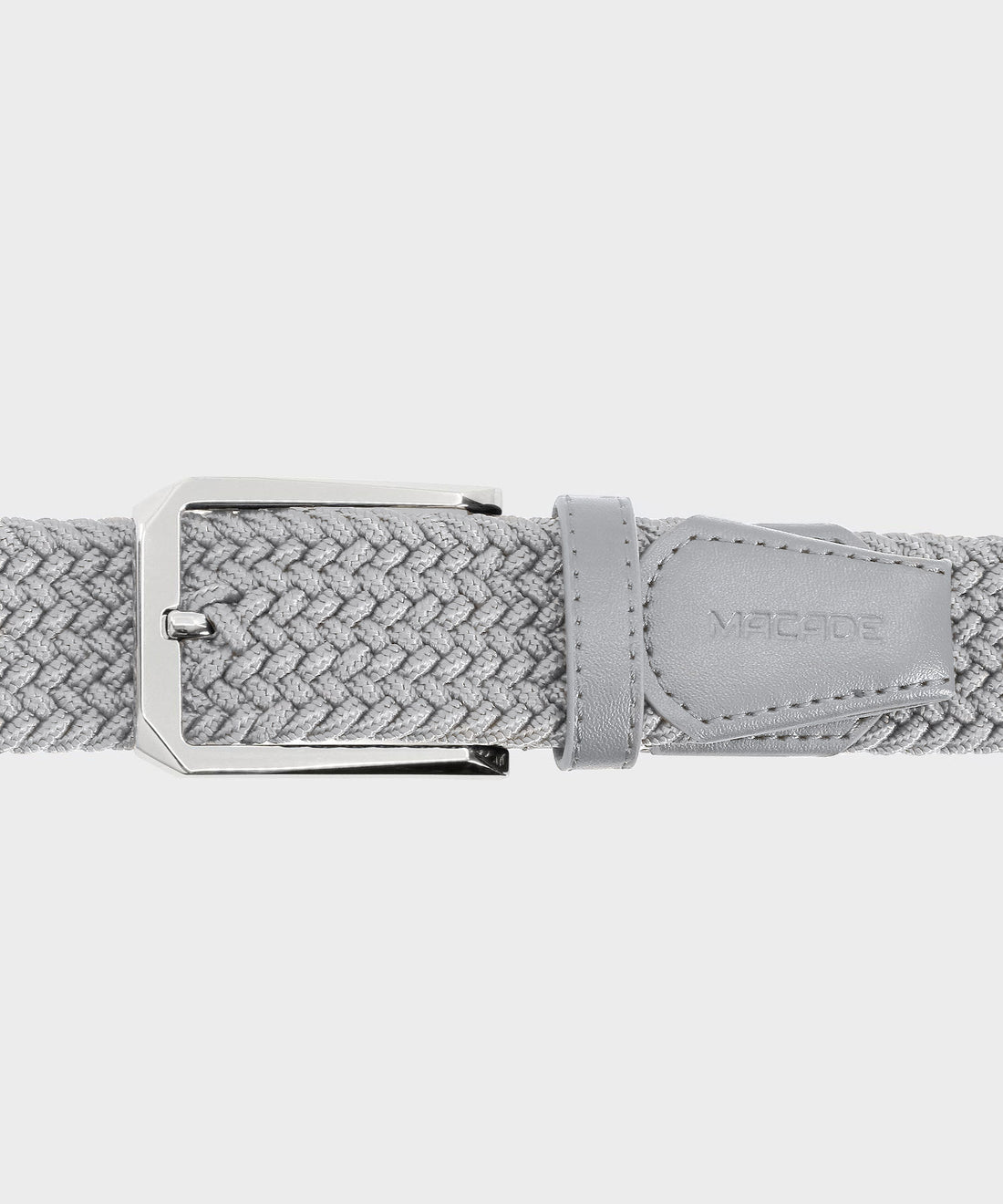 Men's Elastic Light Grey Belt - Macade Golf